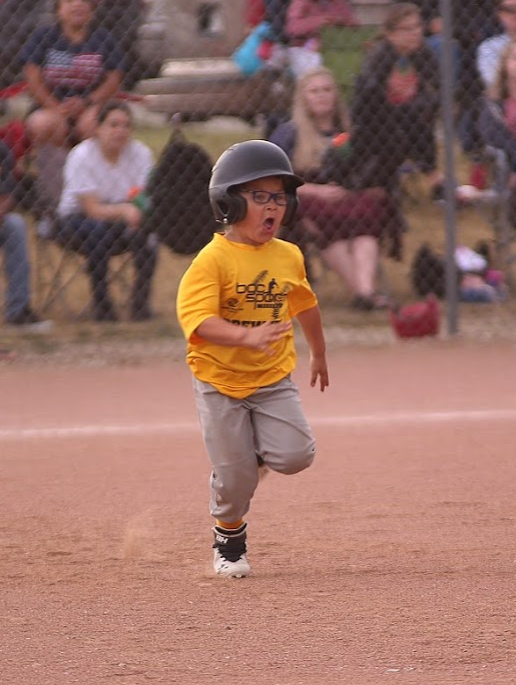 little boy running to base - smaller image - Boys & Girls Club of Kenosha